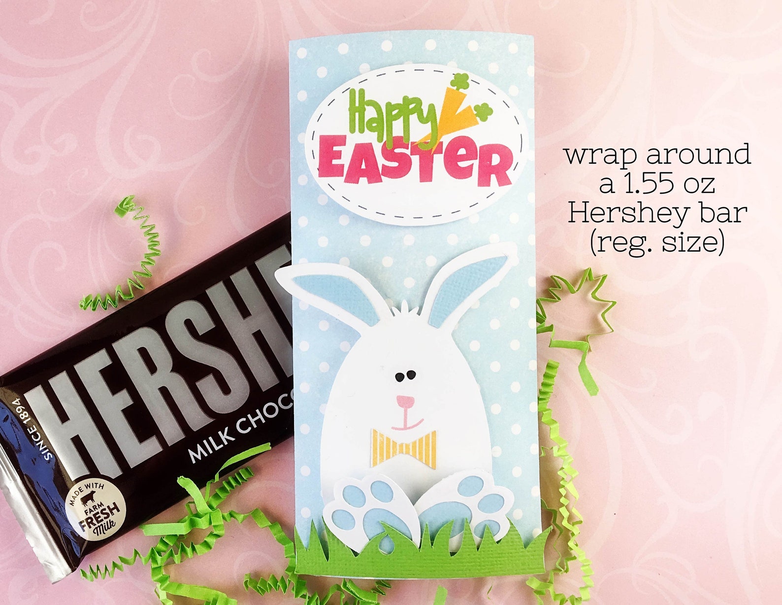 KIT Happy Easter Candy Candy Bar Wraps Easter Bunny - Etsy