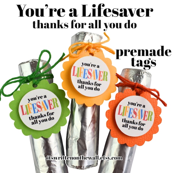 Lifesaver Thank You - Etsy