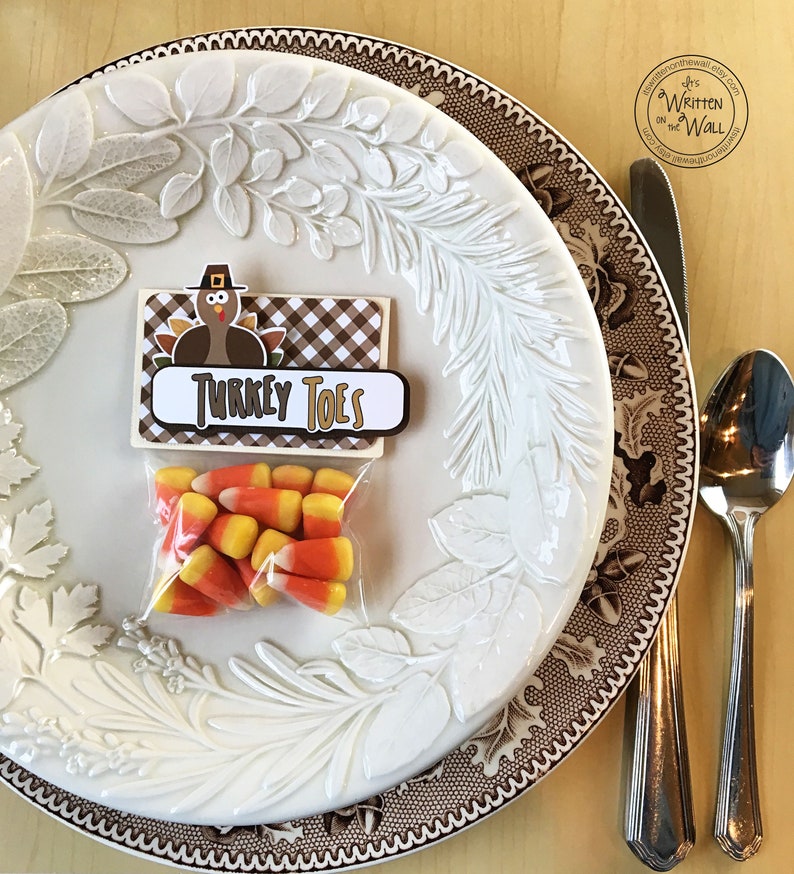 KIT Thanksgiving Treat Turkey Toes Treat Bag Co-worker Office Treats ...