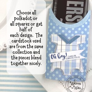 KIT Baby Boy Shower Party Favor, Candy Bar Wrapper, Party Treat, Wraps ...