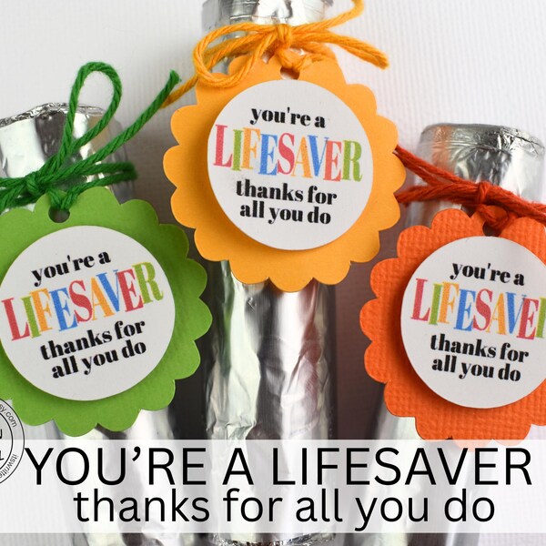Lifesaver Thank You - Etsy