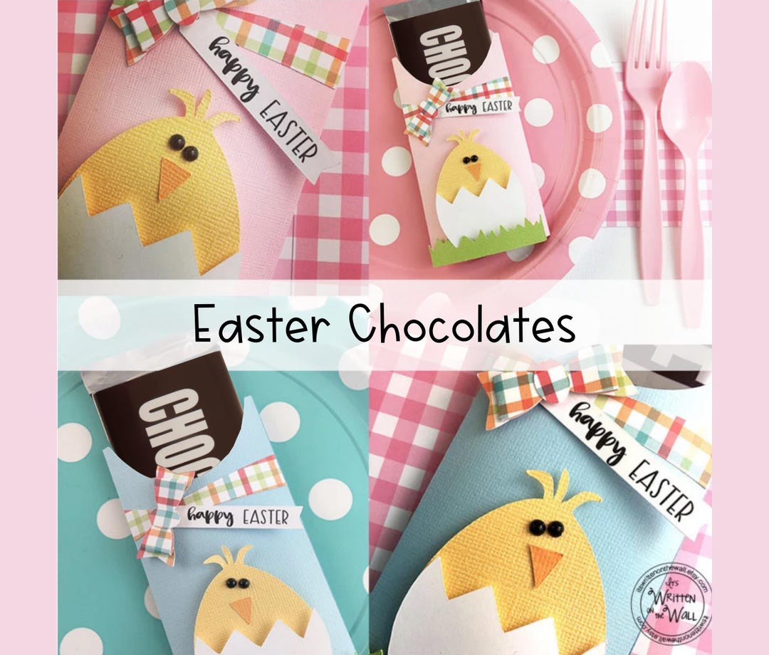 KIT Easter Chick Candy Bar Wrappers/ Party Favor/ Candy Bar Wraps ...