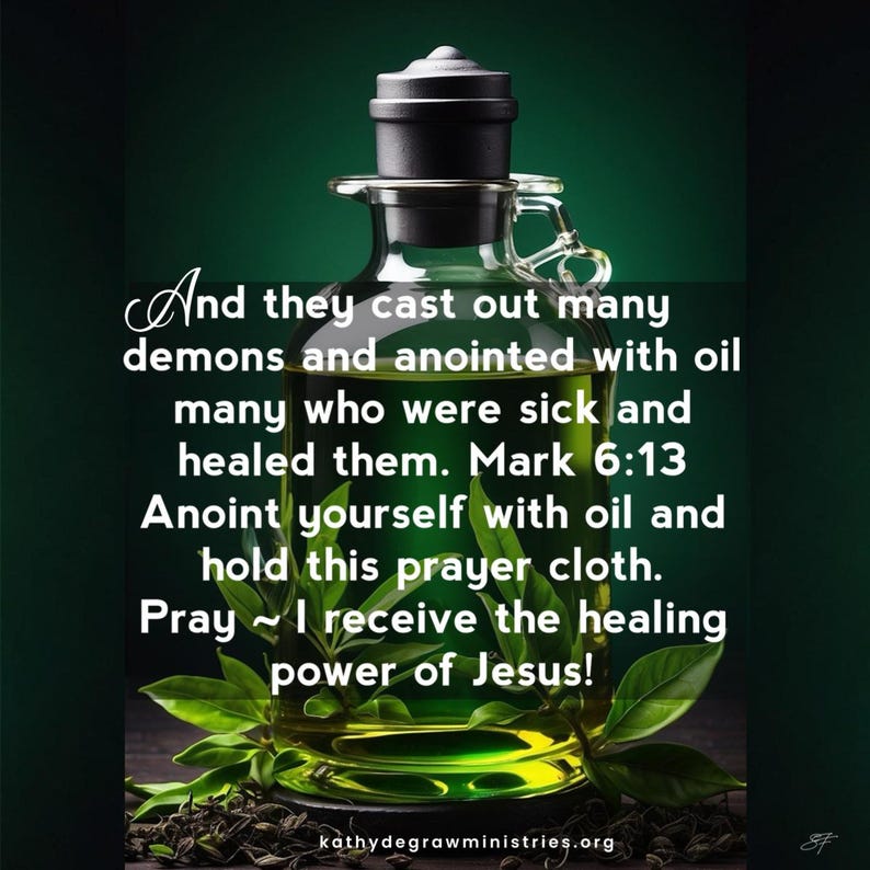 Exodus 30 Holy Anointing Oil With Prayer Cloth & Instructions - Etsy
