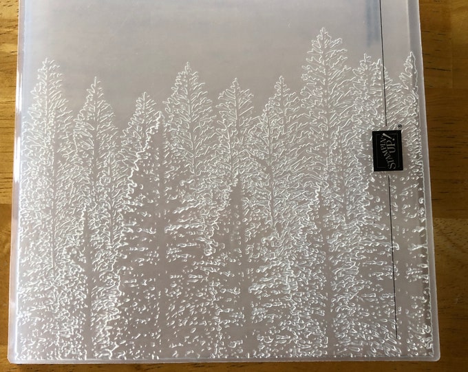 Stampin Up! 3D Embossing Folder Evergreen Forest - Etsy