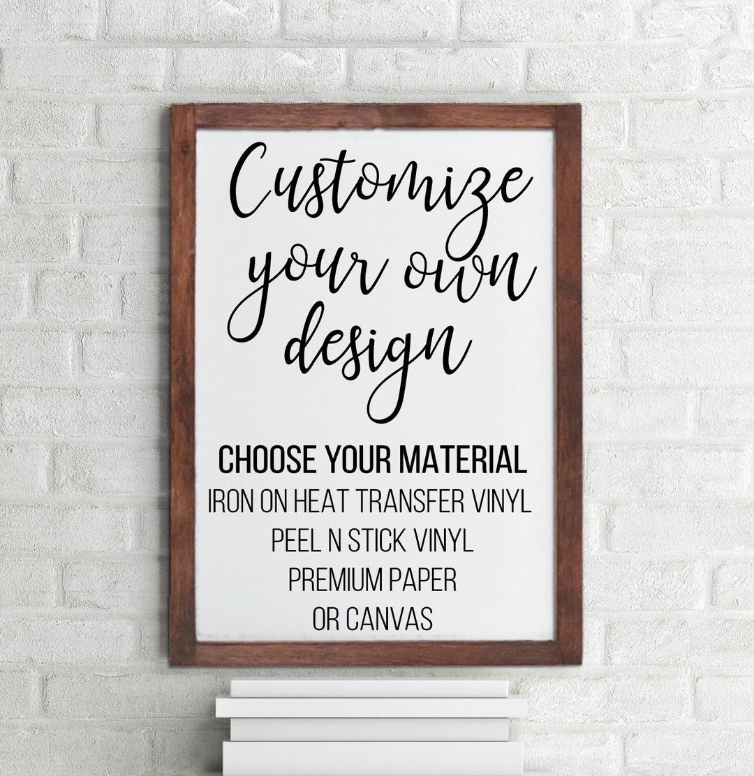 Unframed Create Your Own Flat Canvas Print, Physical Poster for Custom ...
