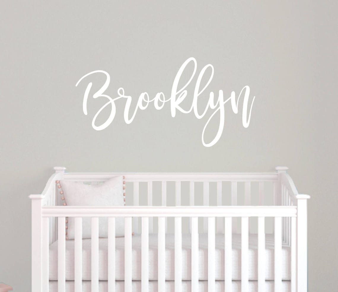 Personalized Name Wall Decal Nursery Name Decor Name Decal | Etsy