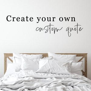 Design Your Own Custom Wall Sticker, Choose Font and Colors, Turn Your ...