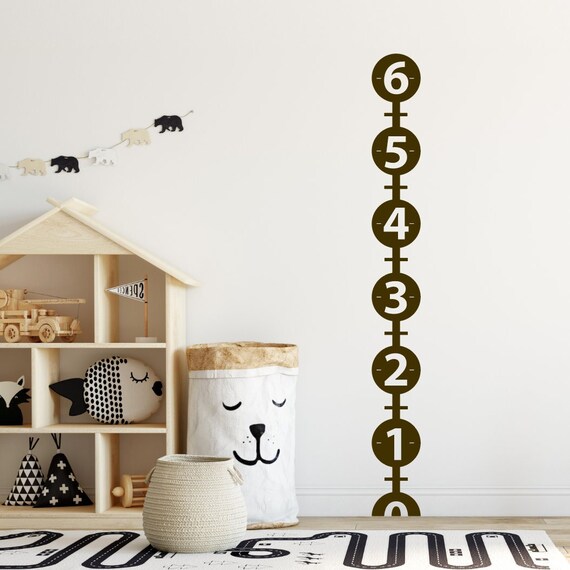 Ruler Height Chart Sticker Measurement Chart Ruler Growth | Etsy