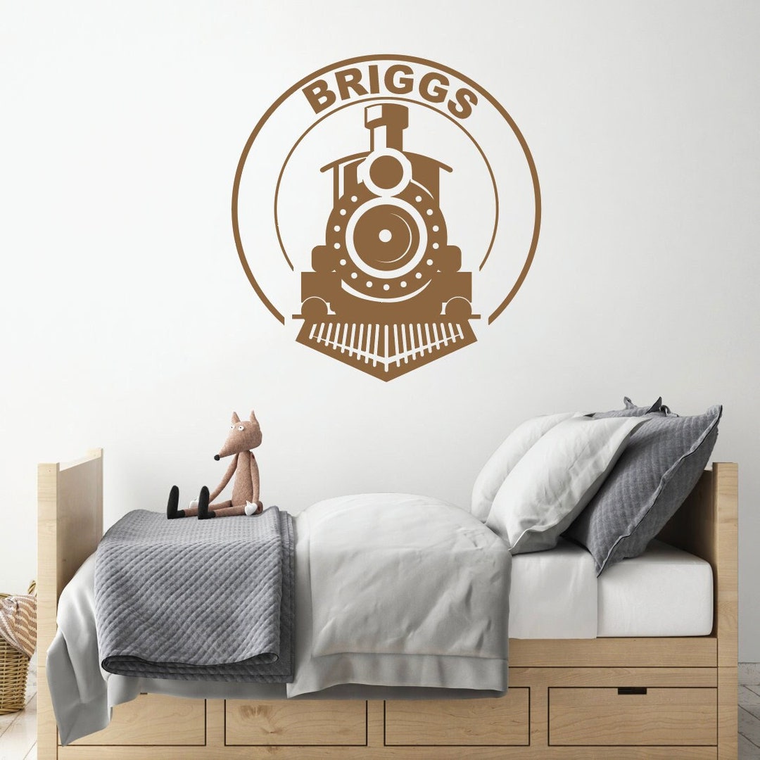 Custom Steam Train Engine Sticker, Locomotive Decal, Transportation ...