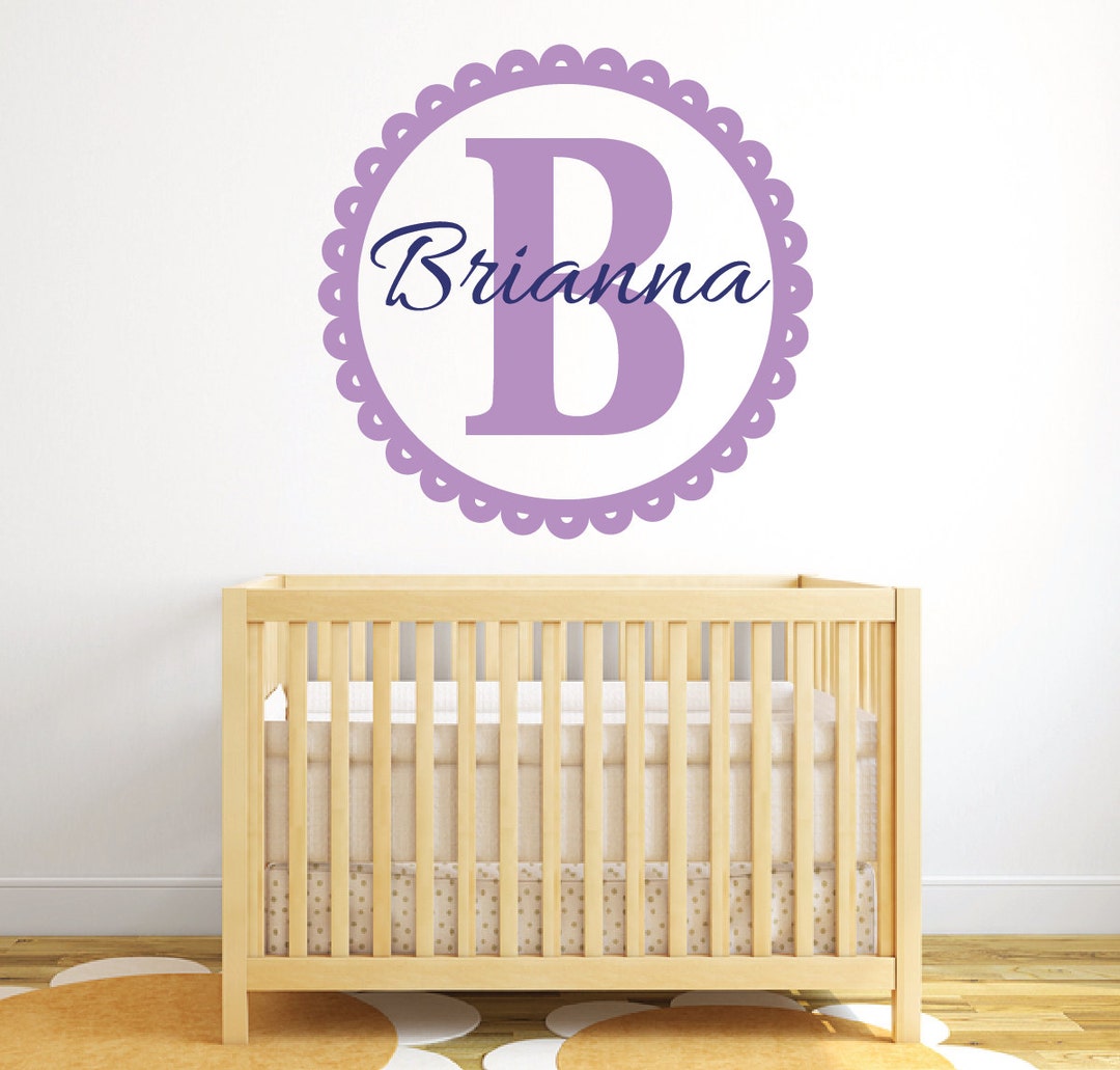 Personalized Name Wall Decals Girls Room Decor Nursery Wall - Etsy