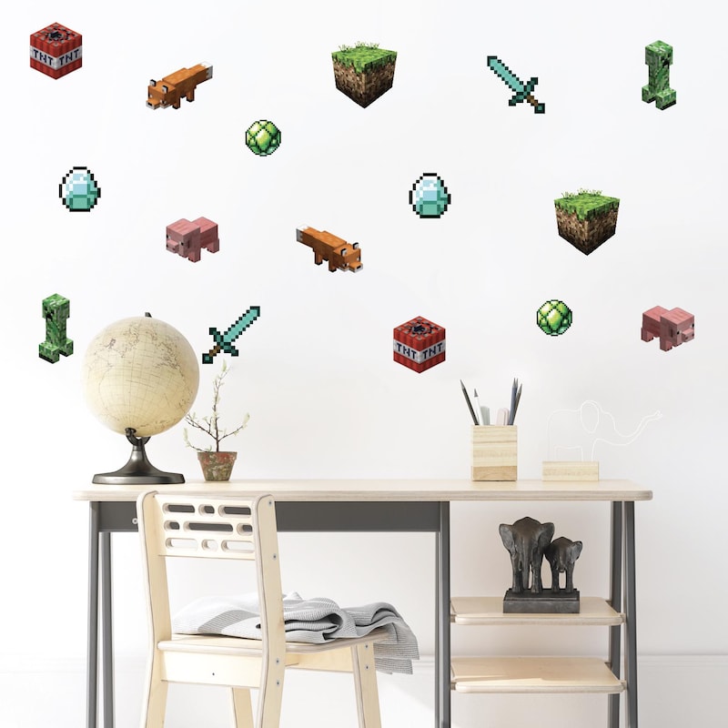 Minecrafts Wall Decals - Etsy