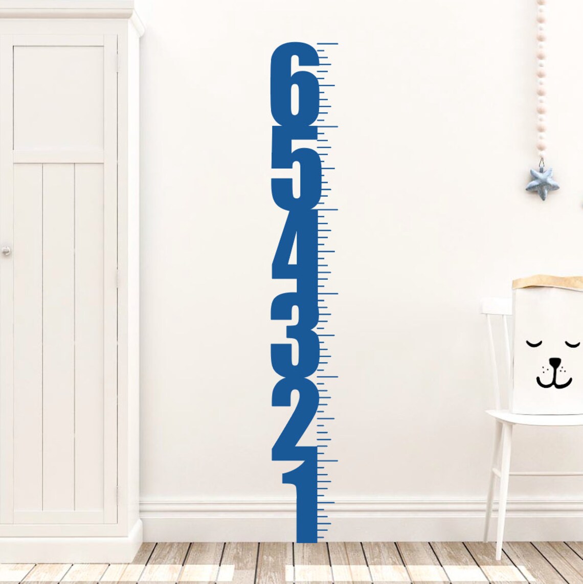 Childrens Growth Chart Wall Decal Kids Height Chart Wall | Etsy