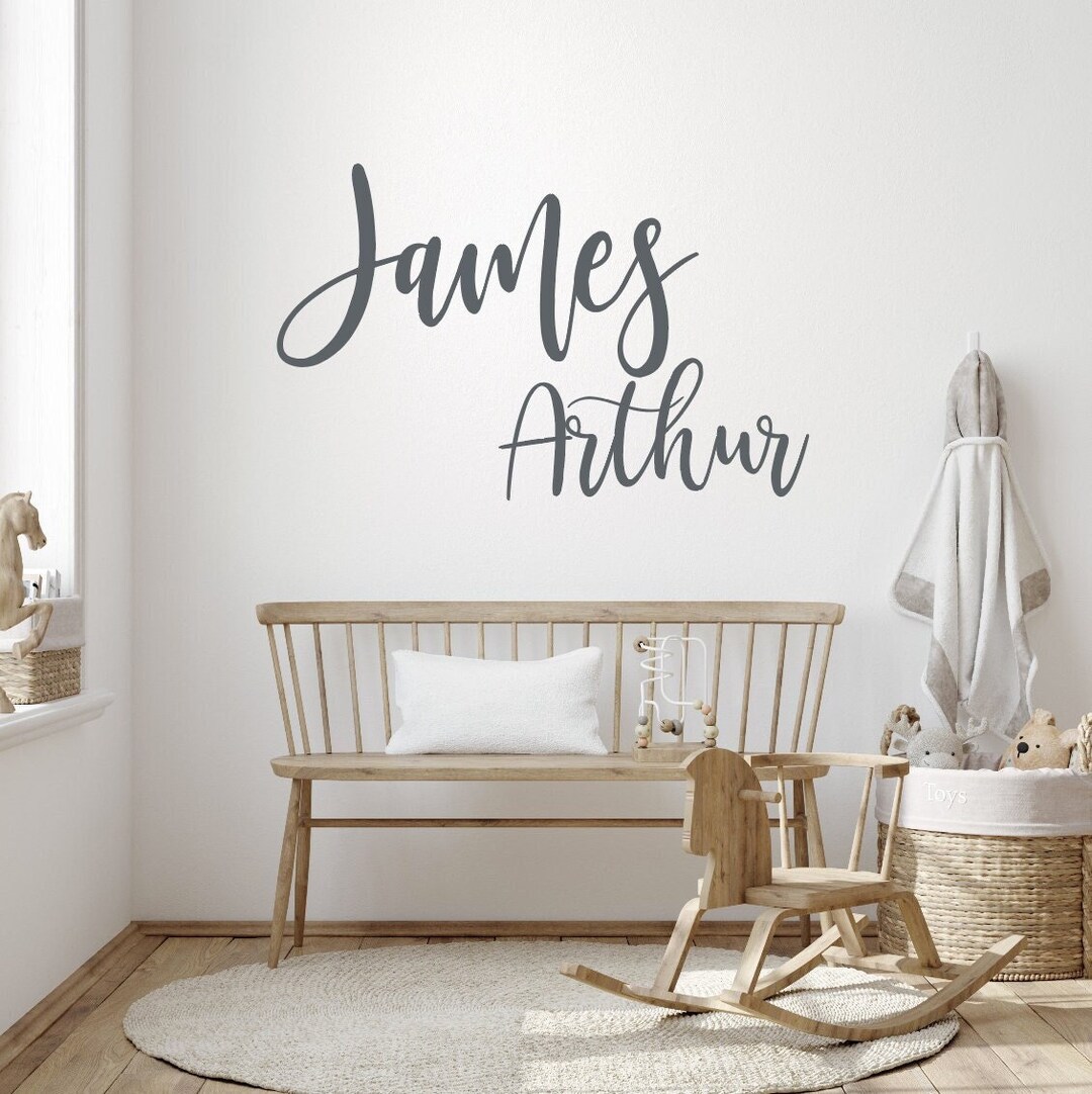 Boy Name Sign for Nursery Walls, Nursery Name Sign for Above Crib Decor ...