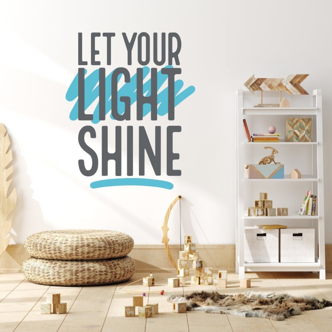 Let Your Light Shine Bible Verse Wall Decor, Large Scripture Wall Art ...