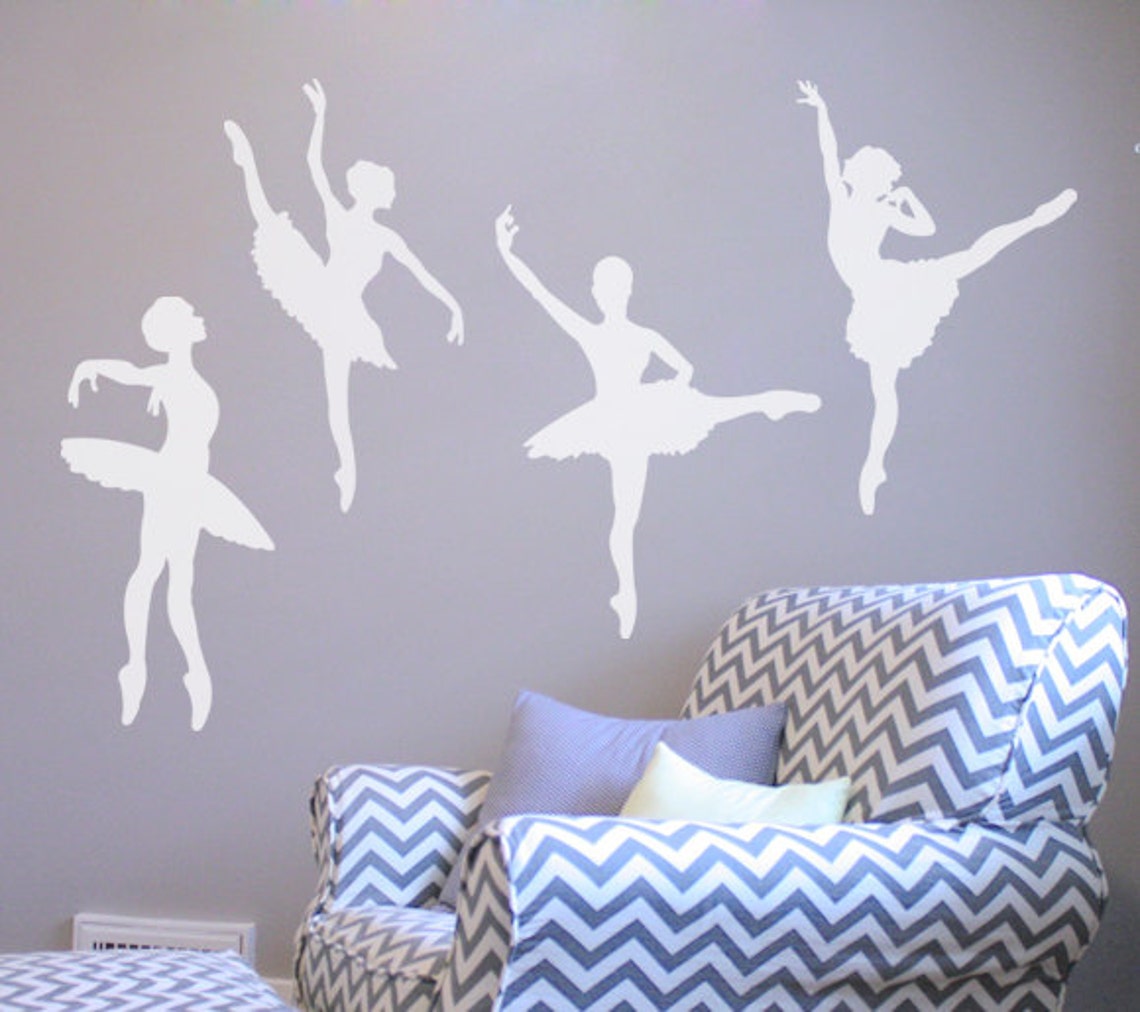 Ballerina Wall Decals Dance Wall Decals Ballerina Dancer - Etsy