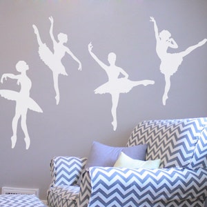 Ballerina Wall Decals, Dance Wall Decals, Ballerina Dancer Wall Decals ...
