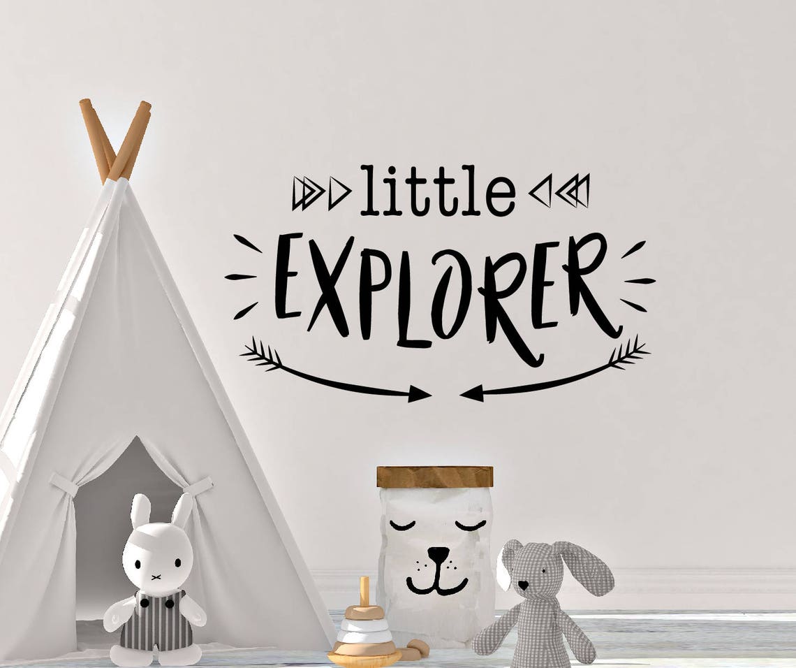 Arrow Wall Decor Little Explorer Wall Decal Woodland Nursery | Etsy
