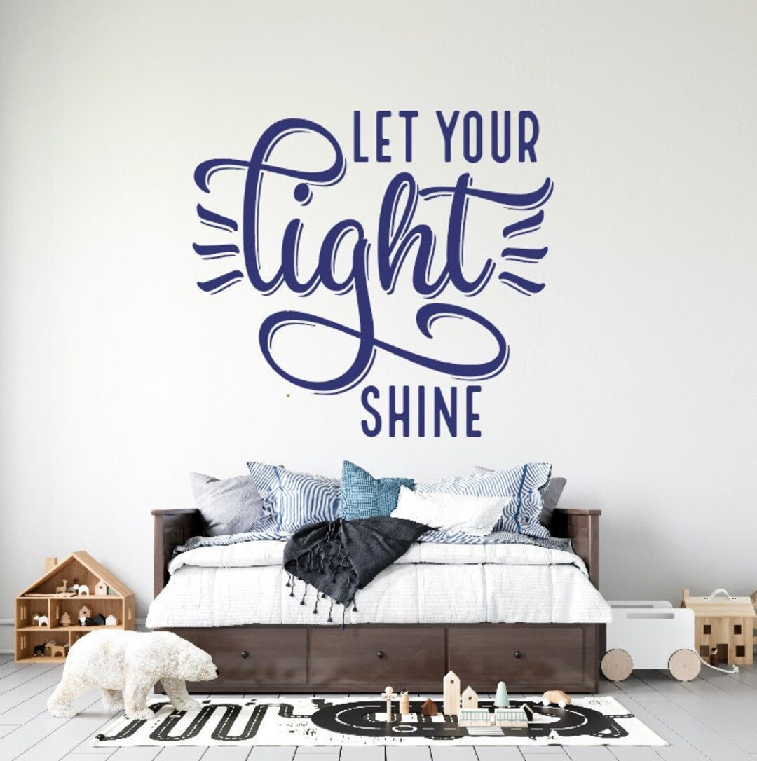 Let Your Light Shine Bible Verse Wall Decor, Large Scripture Quote ...