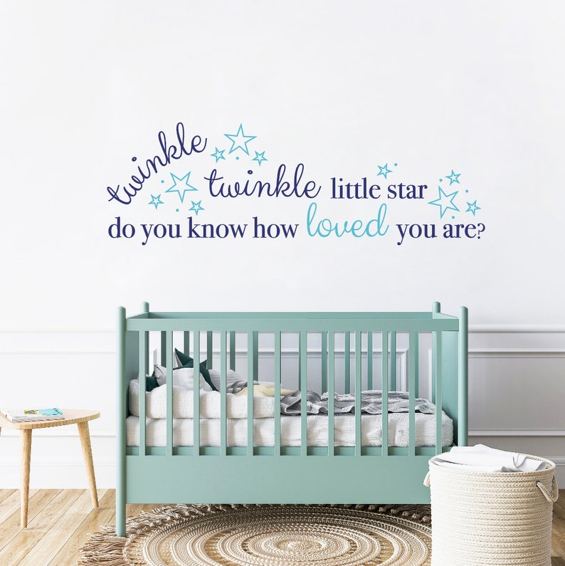 Twinkle Twinkle Little Star Wall Decals Star Baby Wall - Etsy