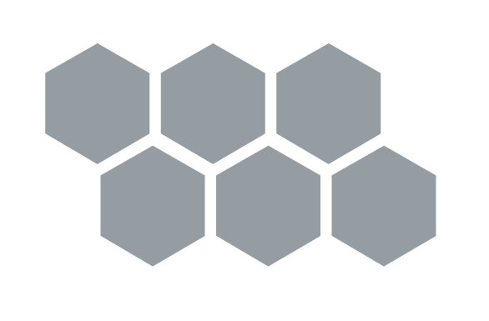 Hexagon Wall Decal Playroom Wall Decal Hexagon Wall Sticker | Etsy