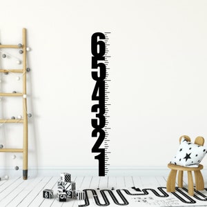 Childrens Growth Chart Wall Decal, Kids Height Chart, Wall Decals for ...