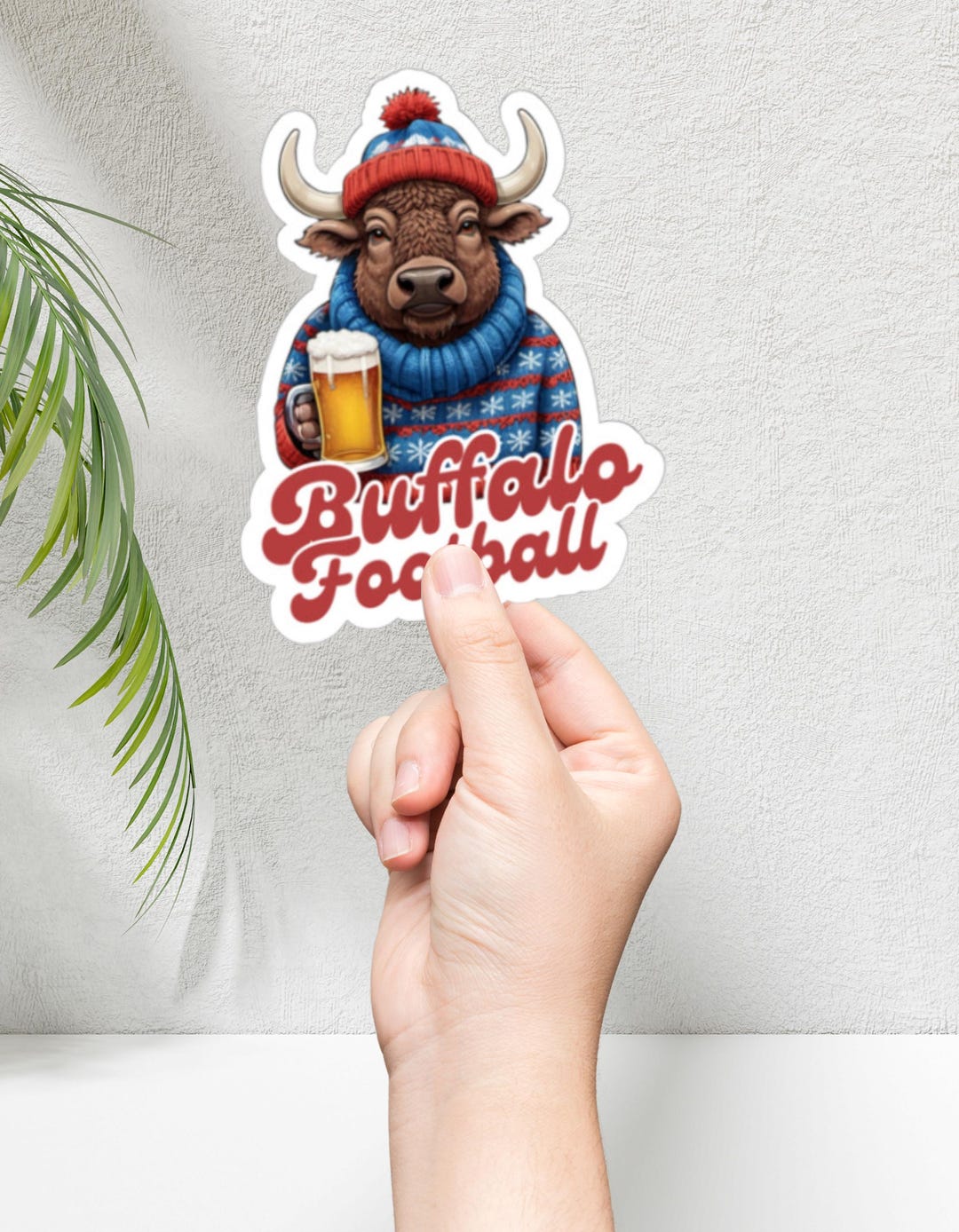 Buffalo Football Sticker Gift for Buffalo Fan Buffalo New York Sticker ...