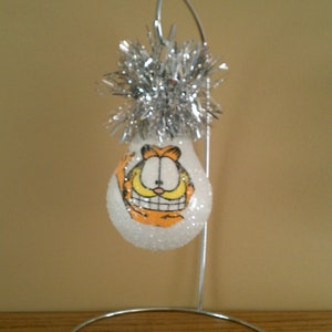 Garfield Handmade Light Bulb Ornament - Etsy