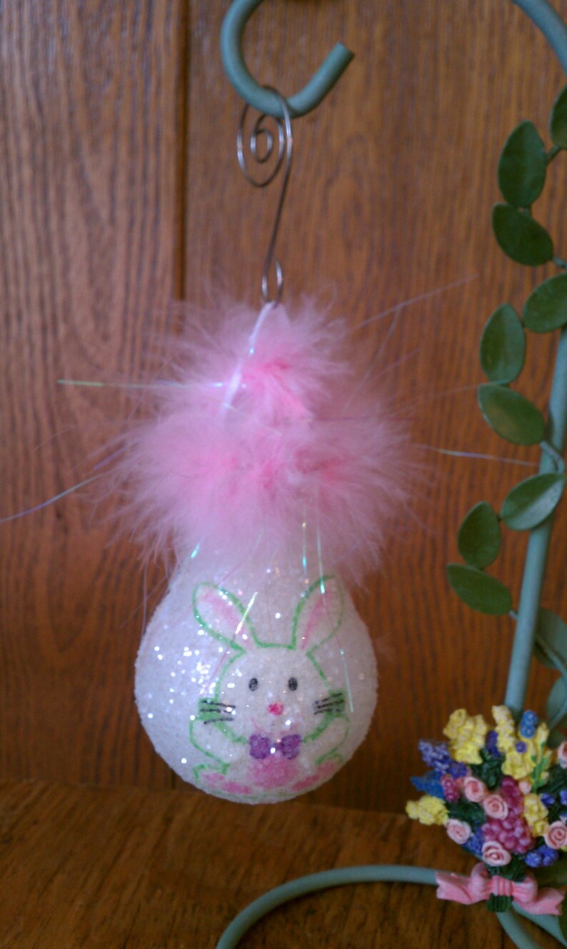 Bunny Ornament Easter Nursery Light Bulb Decoration - Etsy