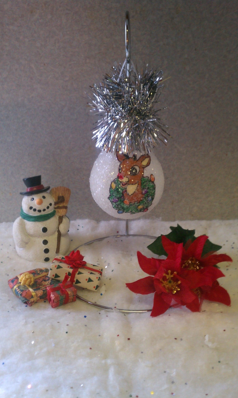 Rudolph the Red Nosed Reindeer Keepsake Lightbulb Ornament - Etsy