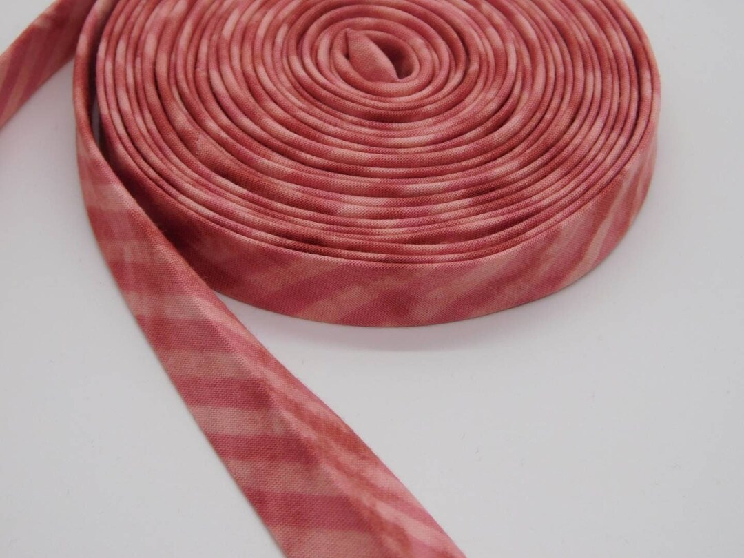 1/2 Inch Cotton Bias Tape Double Fold Fabric With Shades of Pink ...