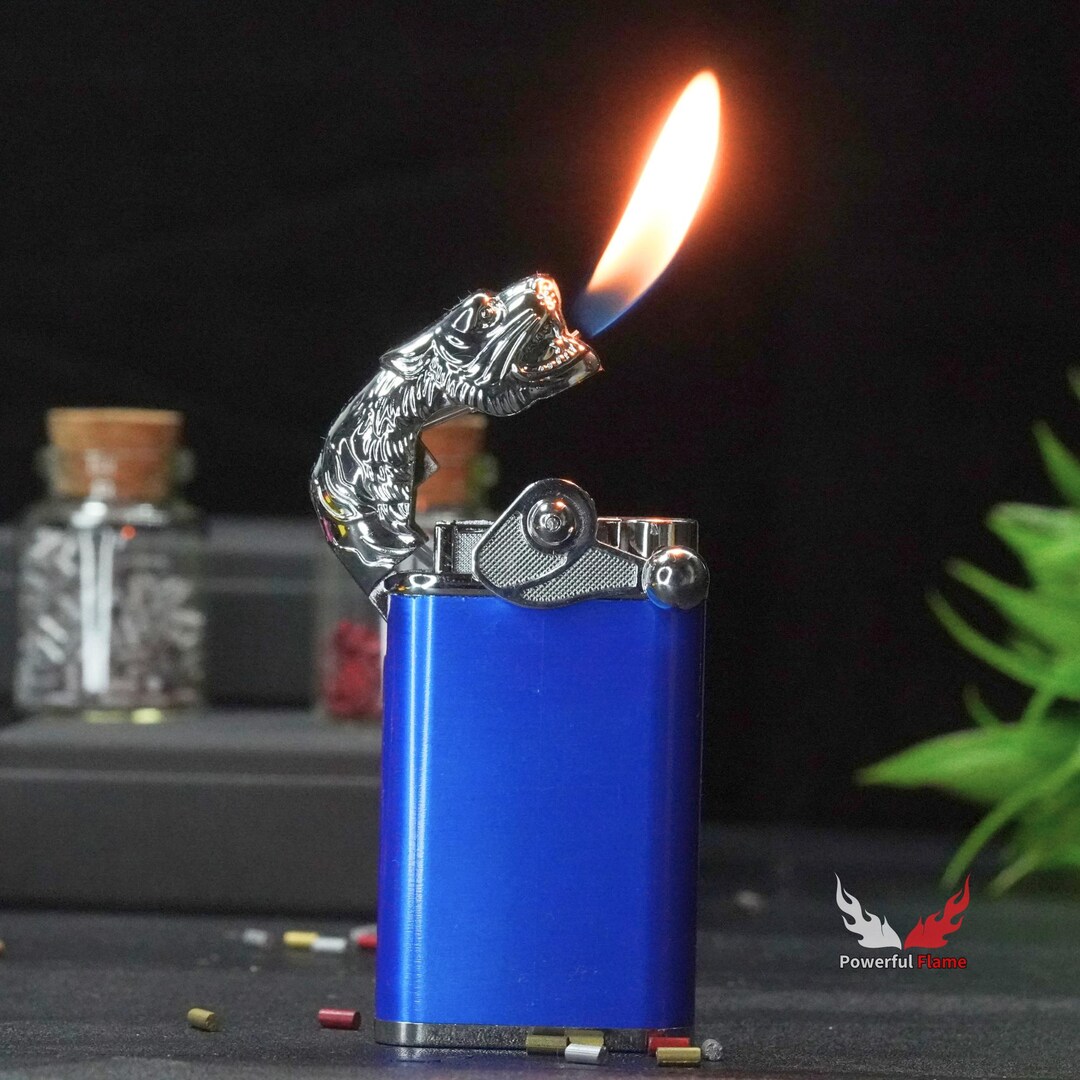 Dragon Torch Lighter – Gothic Silver Fire, Refillable Butane - Etsy