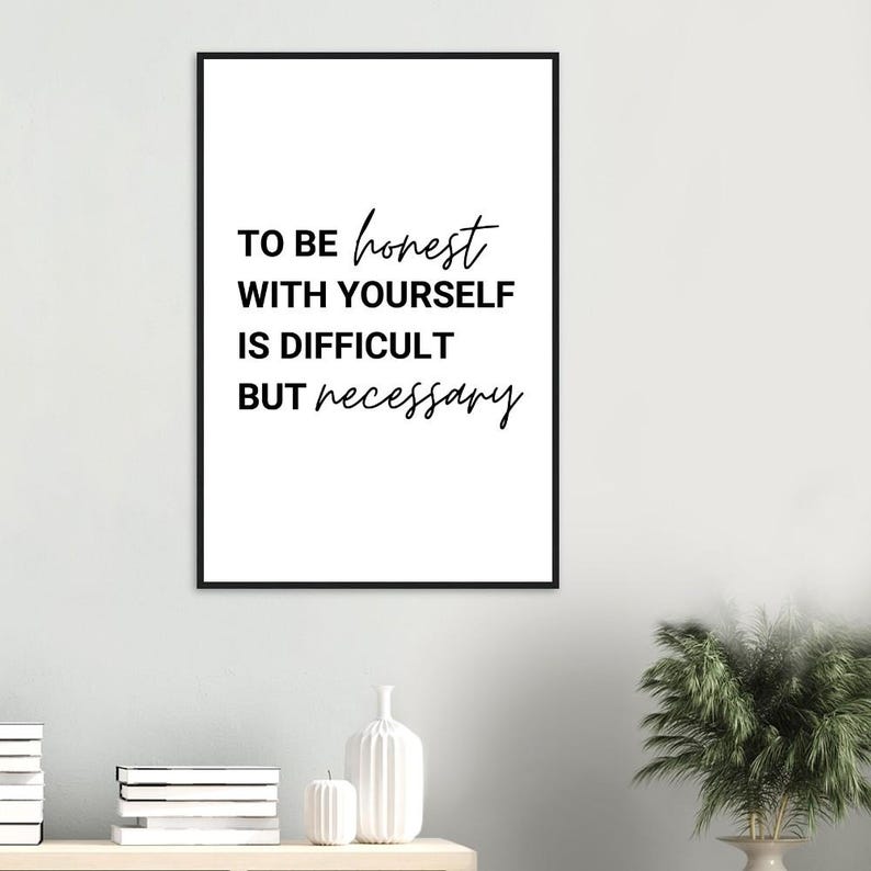 Honesty Motivational Wall Art Decor Poster | Inspirational Wall Art for ...