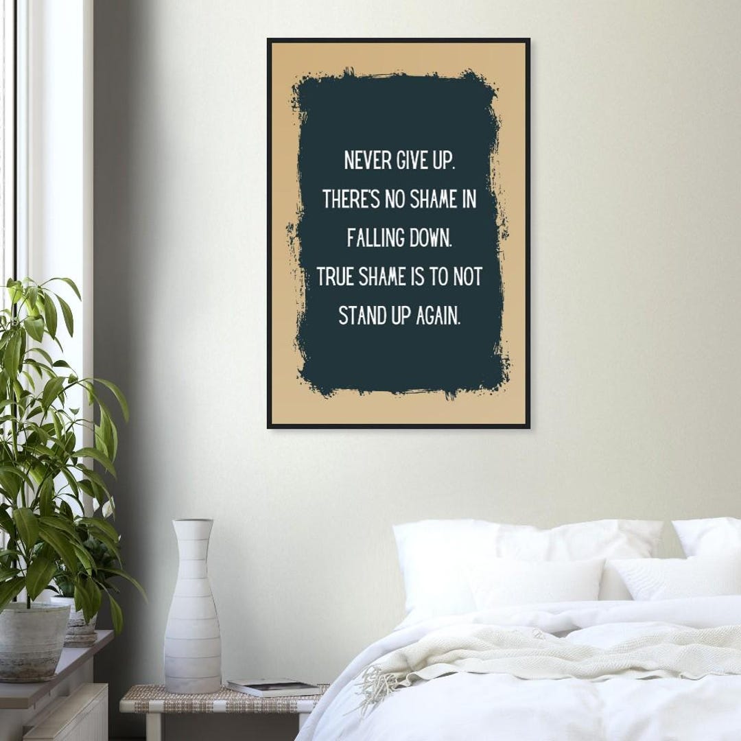 Stand up Motivational Wall Art Decor Poster | Inspirational Wall Art ...