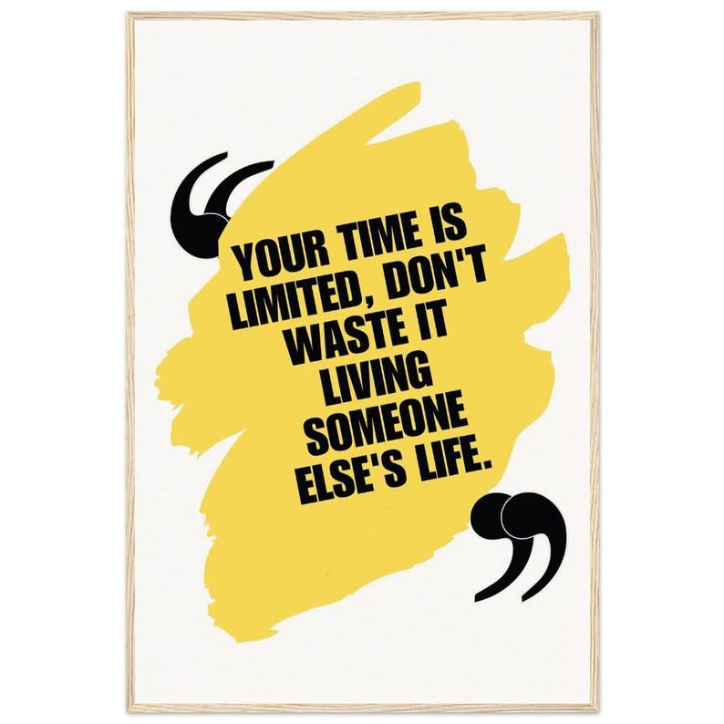 Don't Waste It Motivational Wall Art Decor Poster | Inspirational Wall ...