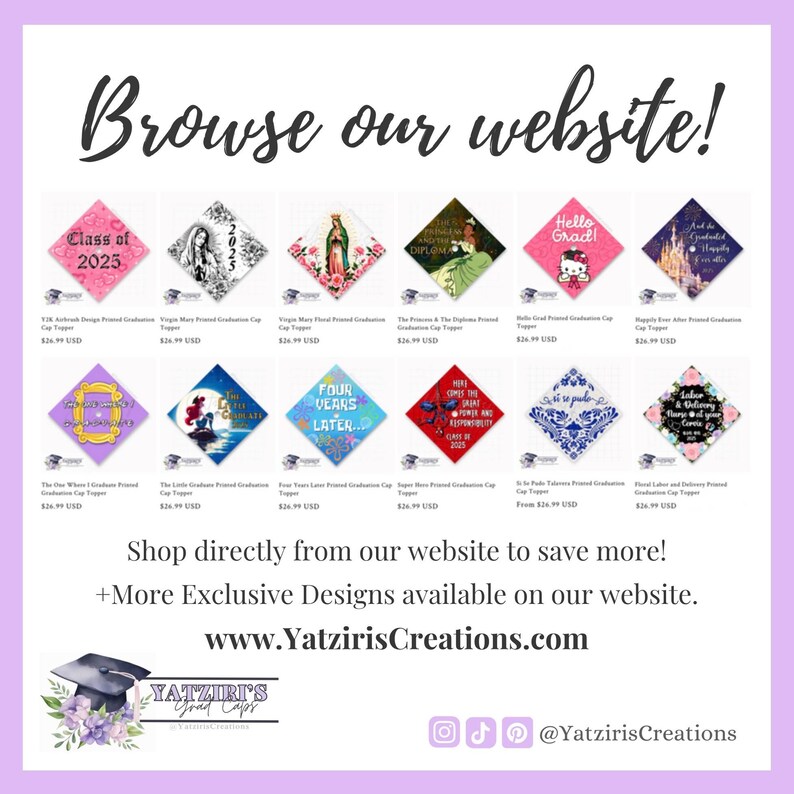 Customizable Girl With A Passion Graduation Cap Topper, Brat Girl ...