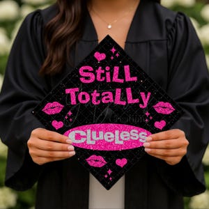 Still Totally Clueless Printed Graduation Cap Topper, Y2K Girly ...