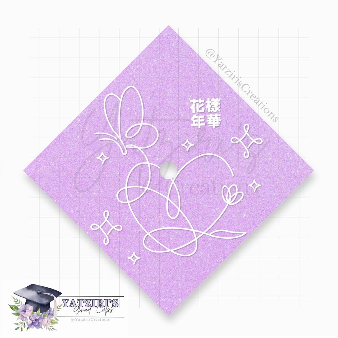 Most Beautiful Moment in Life K-pop Printed Graduation Cap Topper, BTS ...
