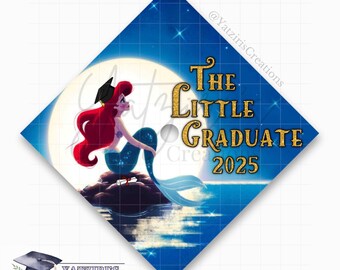 Ariel/the Little Mermaid Graduation Cap Topper - Etsy