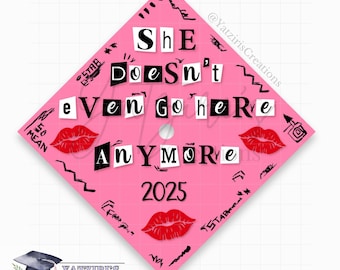Get in Loser Printed Graduation Cap Topper, Mean Girls Graduation, Grad ...