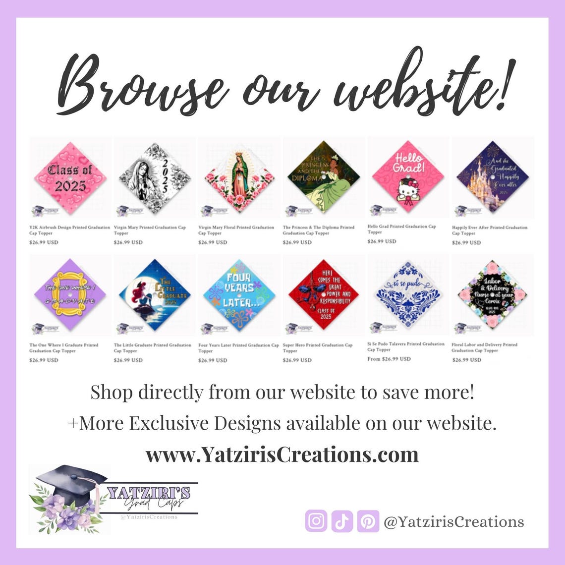 Holy Cow Printed Graduation Cap Topper, Cow Print Graduation, Grad Gift ...