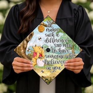 Winnie The Pooh Graduation Cap Design Etsy