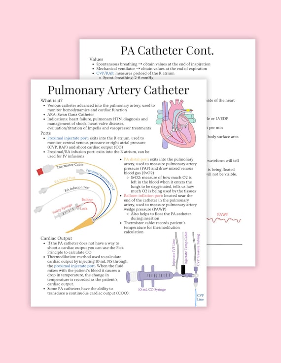 Pulmonary Artery Catheter Uses