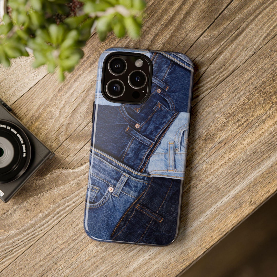 Vintage Vaqueros Phone Case Aesthetic Denim Phone Case, Blue Jeans ...