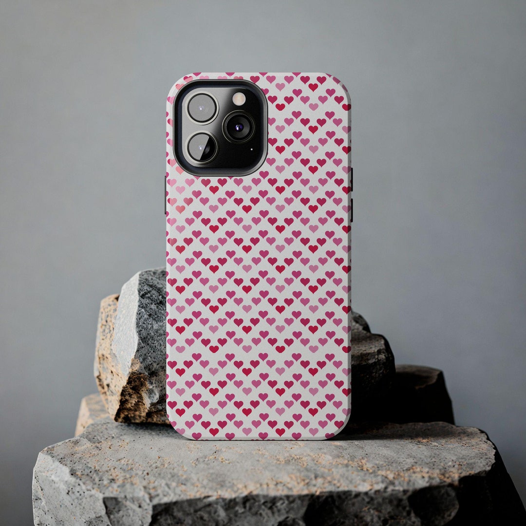 Pink Heart Phone Case: Protective Romantic Love Cover - Etsy
