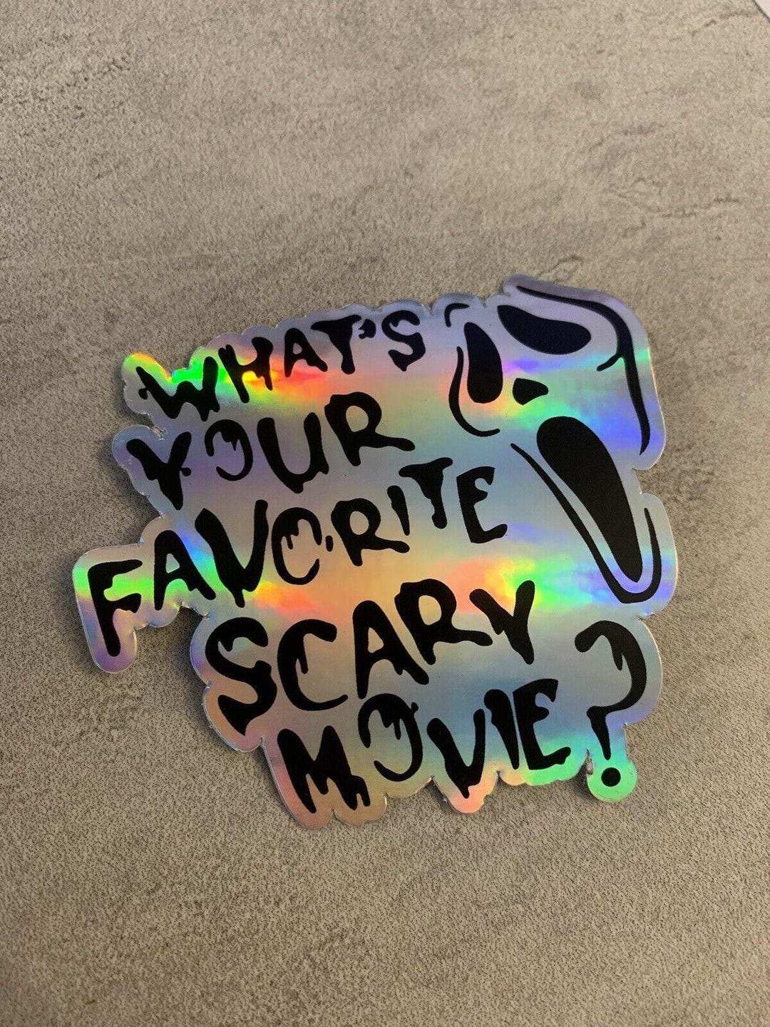 Ghost Face Scream Decal Sticker Scary Movie Halloween / Fall Waterproof ...