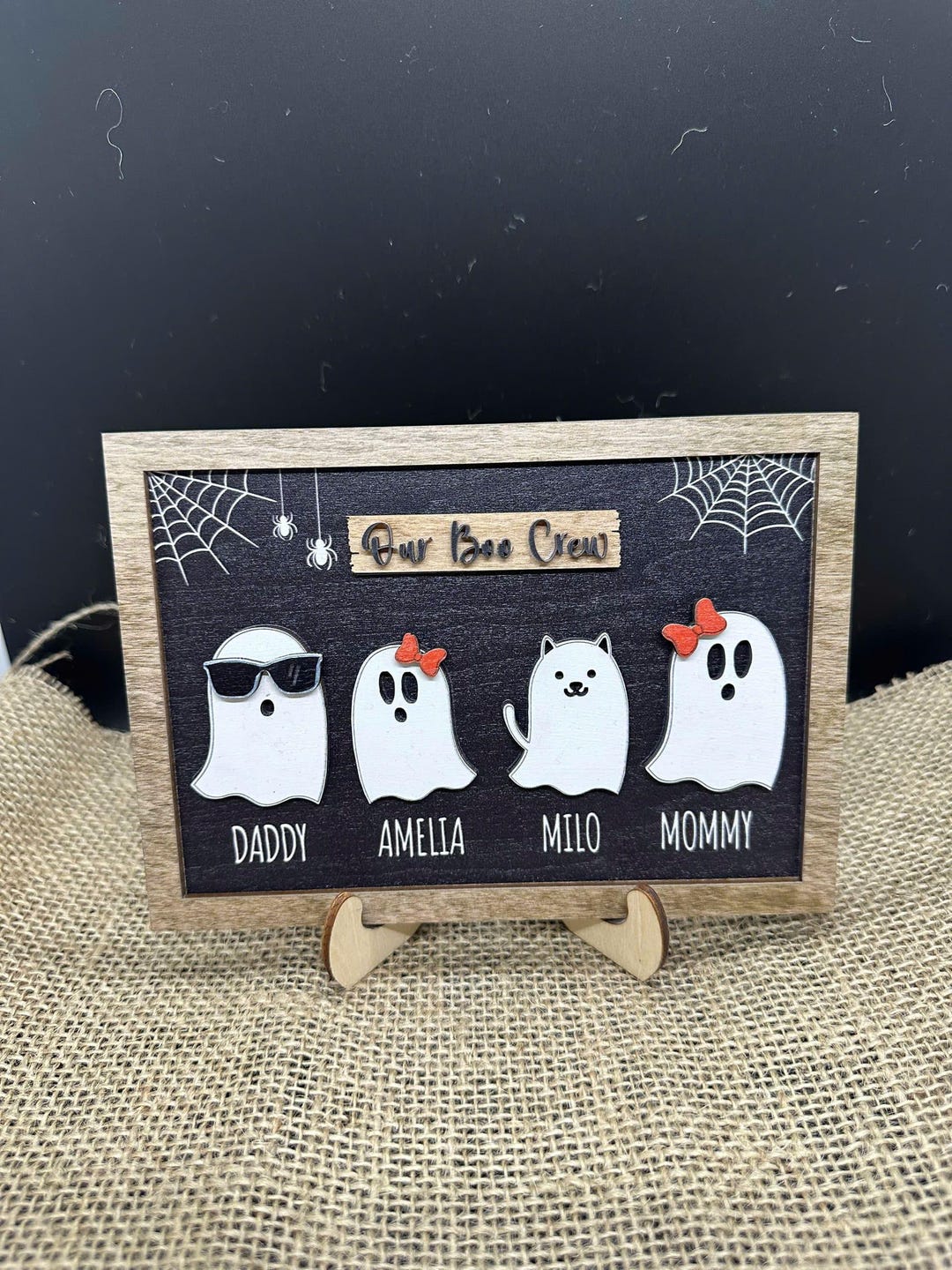 Personalized Halloween Ghost Sign: "boo Crew" Family Name Decor - Etsy