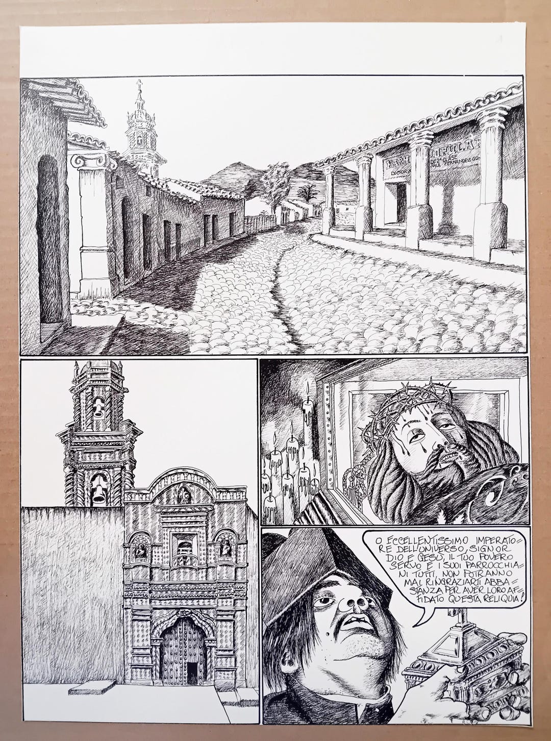 Original Tables of the Comic "arnulfo Gomez Barrigas" Published in 1976 ...