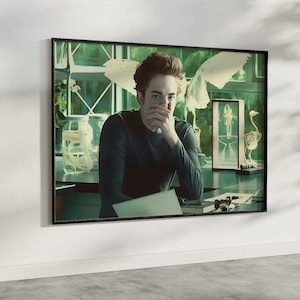 Funny Bathroom Poster, Edward Smell Stinky Face Digital Print, Bathroom ...