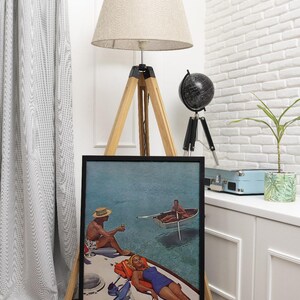 Vintage Retro Beach Poster, Trendy Retro Fashionwall Art, 70s 80s 90s ...