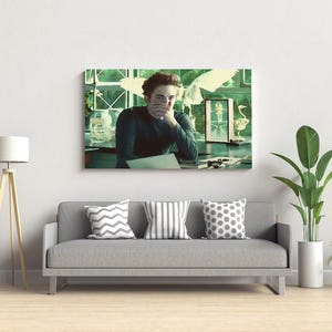 Funny Bathroom Poster, Edward Smell Stinky Face Digital Print, Bathroom ...